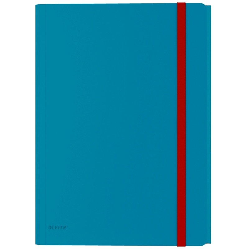 Leitz A4 3-klap mappe Cosy - elastikmappe - PP - Rolig Blå