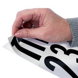 Selvklæbende bogstaver og tal - Greenoff 100% danskejet