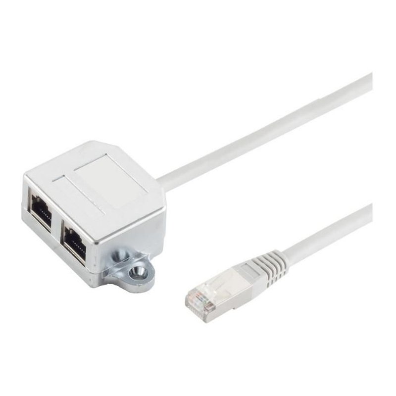 MicroConnect Cable splitter (Y-adapter) RJ45 adapter 10cm Cable