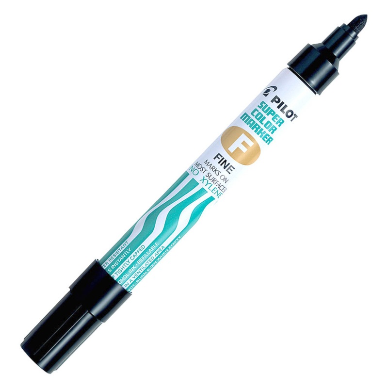 Pilot perm. Marker - rund - 1,0mm - sort